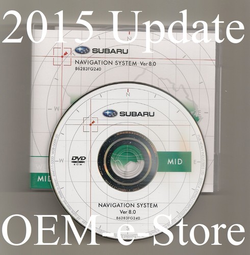 Factory Subaru Navigation DVD MID Coast Map >See Chart for compatible ...
