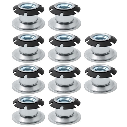 10Pcs Round Tubing Insert Metal Threaded Star Insert 3/8-16 Threads for ...