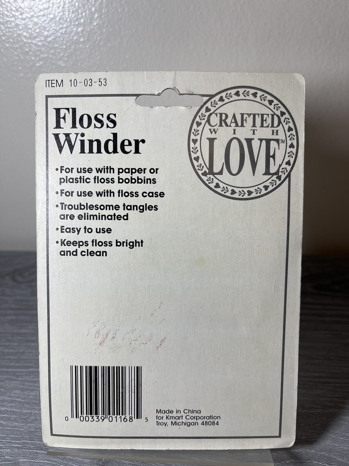 Floss Winder For Use with Paper or Plastic Floss Crafted With Love New ...