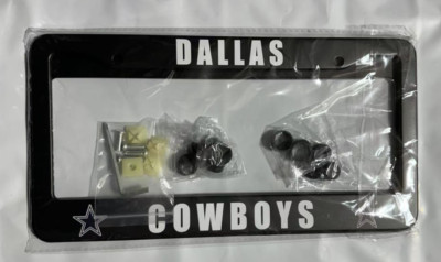 2PCS Dallas Cowboys License Plate Frame Black | eBay