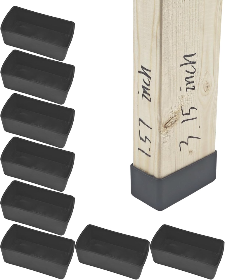 2X4 Wood Post End Cap - 8Pcs 1.57”X 3.15“Post Caps (1-1/2" X 3-1/7 ...