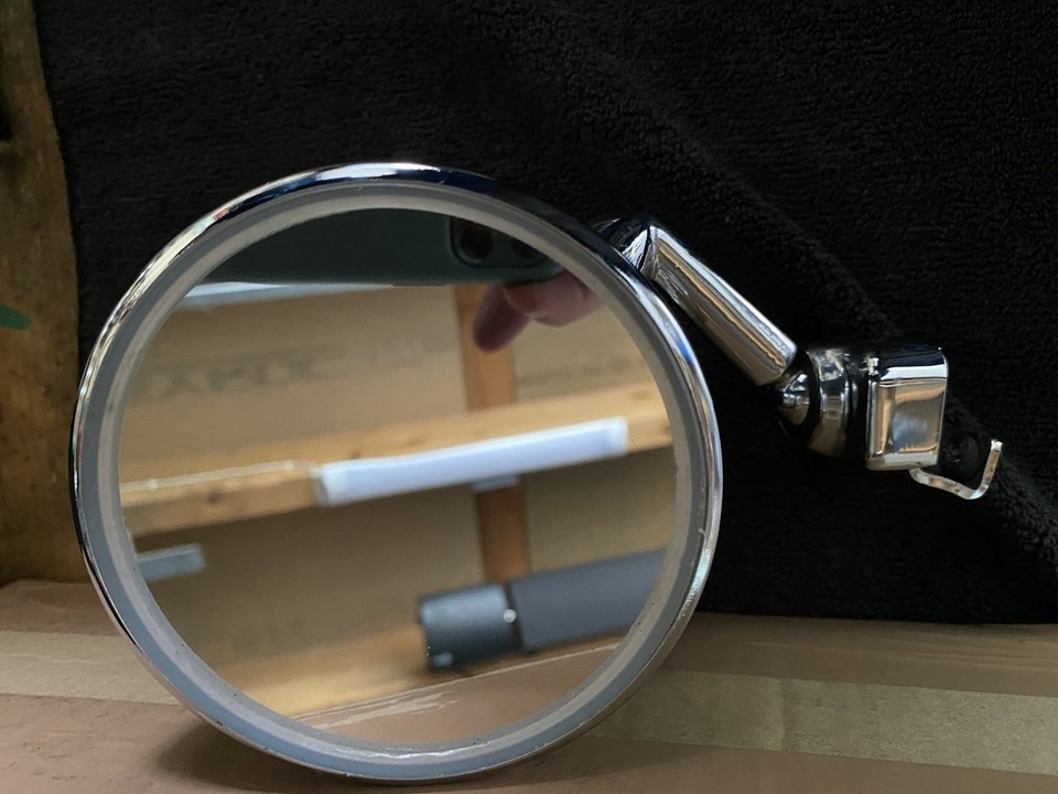 Classic Car Bullet Wing Mirror Chrome MG Austin Morris Ford Triumph ...