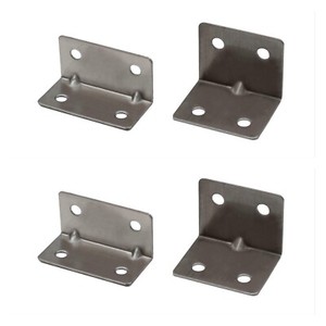 Edelstahl Winkel 10x Winkelverbinder Lochwinkel Verbinder Holzverbinder ...