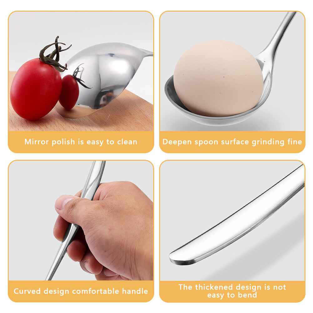 2pcs For Stew Kitchen Utensil SoupStainless Steel Hotel Long Handle ...