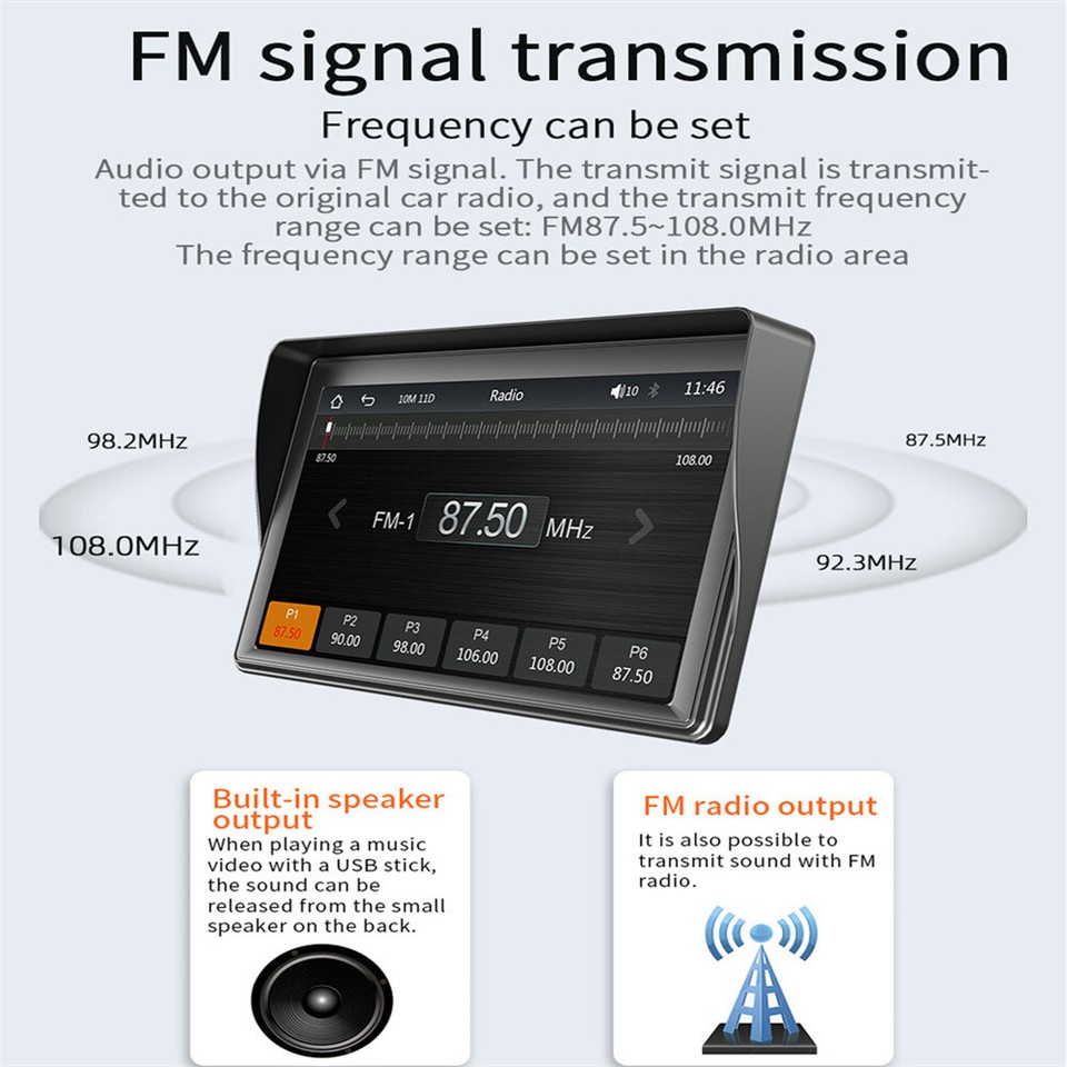 Portable Touch Screen Multimedia Player 7in HD Auto Mirror Link ...