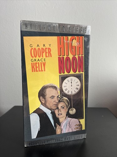 High Noon VHS Tape 1987 Gary Cooper Grace Kelly Sealed Western Cowboy ...