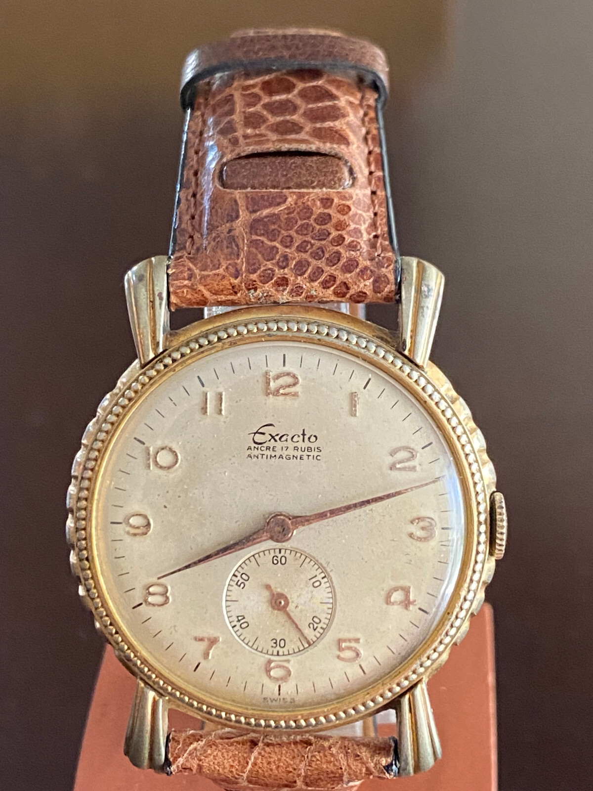 VINTAGE MEN'S RADO EXACTO WRIST WATCH, BOTTLE CAP EDGE, KEEPING TIME ...