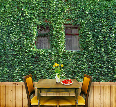 3D Green Leaves 3252 Wallpaper Mural Wall Print Wall Wallpaper Murals ...