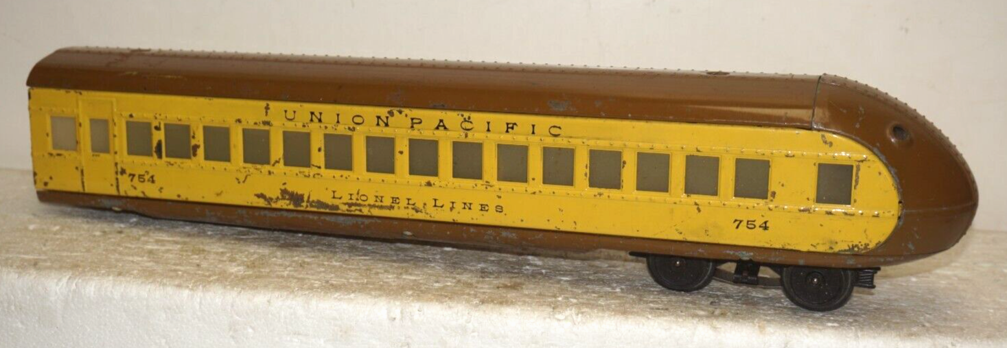 LIONEL ORIGINAL O-GAUGE 754 UNION PACIFIC STREAMLINER OBSERVATION ...