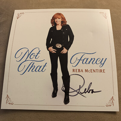 SIGNED Reba McEntire Not That Fancy 12x12 Album Photo & Sealed CD ...