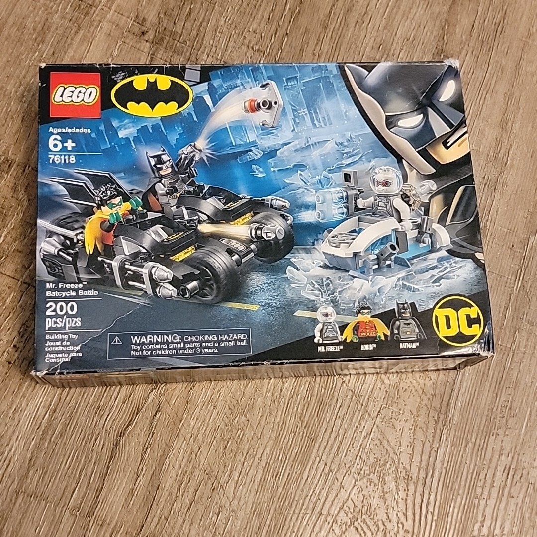 Lego DC 76118 Super Heroes Mr. Freeze Batcycle Battle Set New Sealed ...