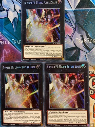 Yugioh Number F0: Utopic Future Slash BLAR-EN046 Secret Rare Mint ...