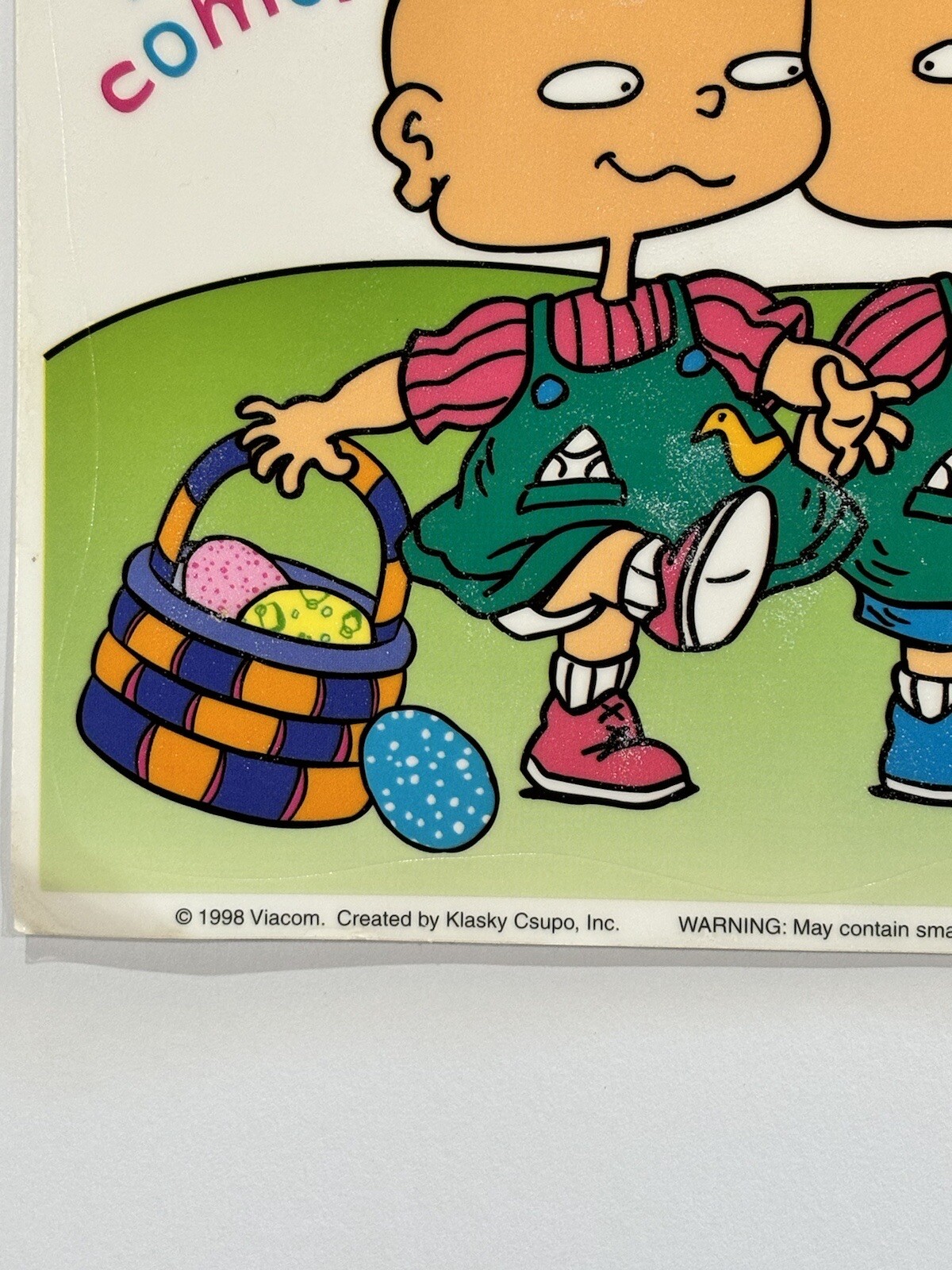 VTG Nickelodeon Rugrats Easter Window Color Clings Decorations 1998 | eBay