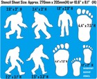 Bigfoot Big Foot Yeti Sasquatch Monster Ape Die Cut DIY Stencil ...