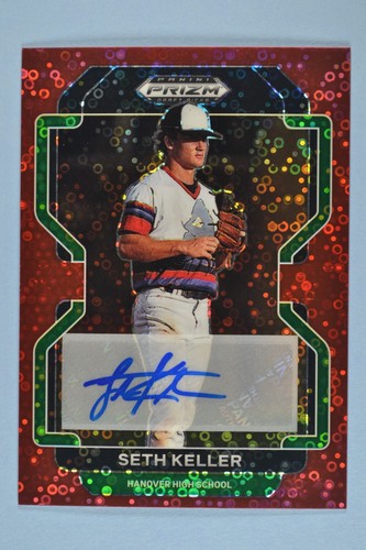 Seth Keller /99 AUTO 2022 Prizm Draft Picks Red Donut Circles #PDP185 ...