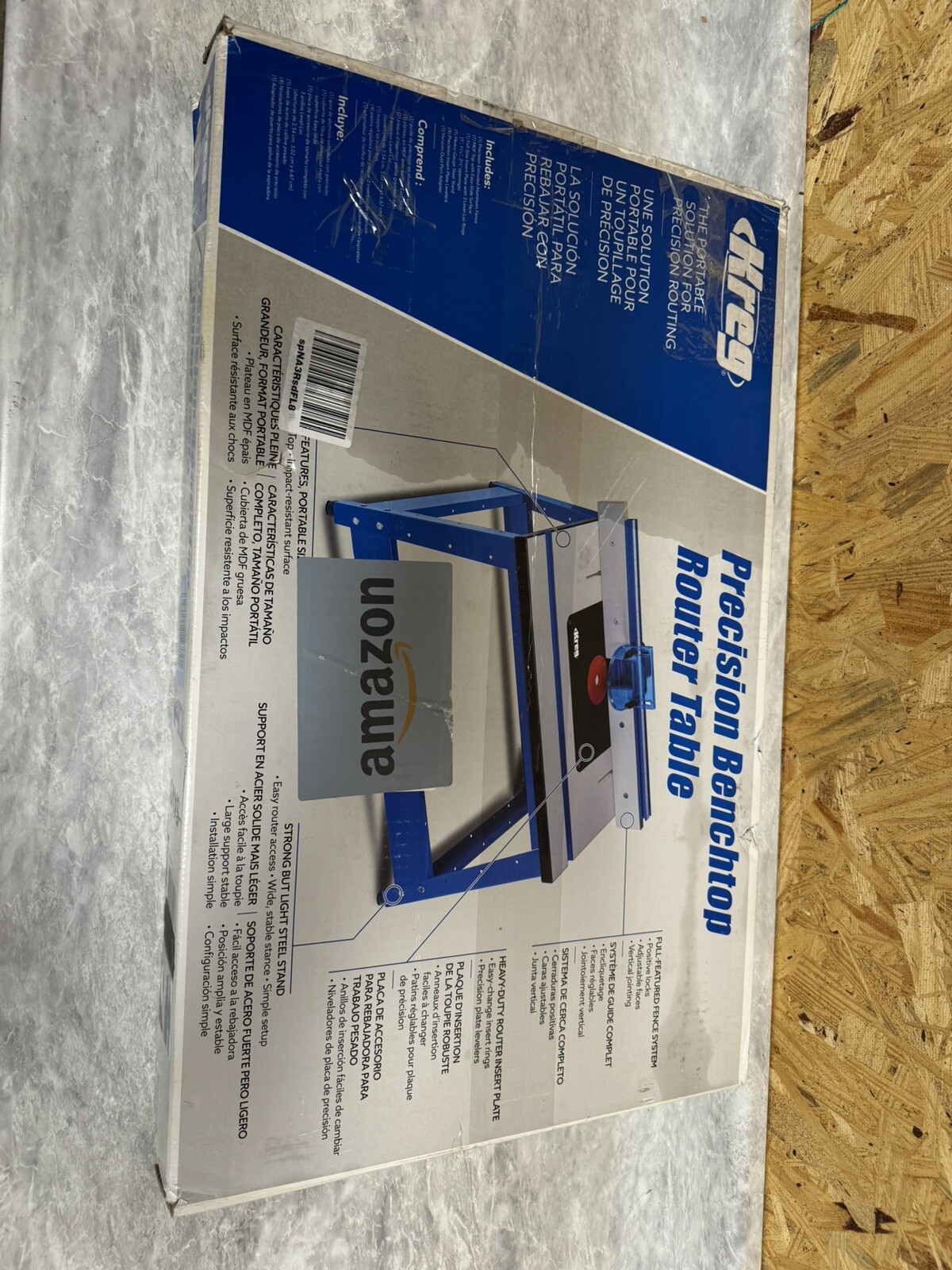 Kreg PRS2100 Precision Benchtop Routing Router Table With Prs3100 ...