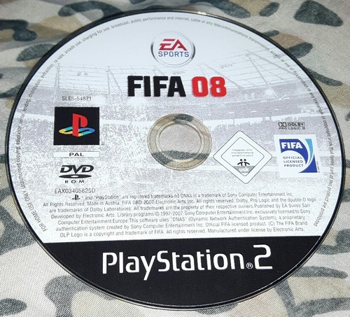Fifa 2008 Soccer Fußball 08 - PLAYSTATION 2 Ps2 Play Station Spiel Game ...