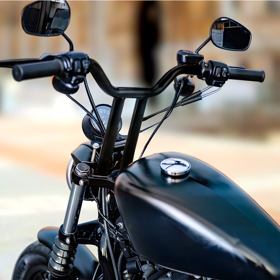 10" 12" 14" 16" MX-T Bars Handlebar For Harley Sportster XL Iron 883 ...