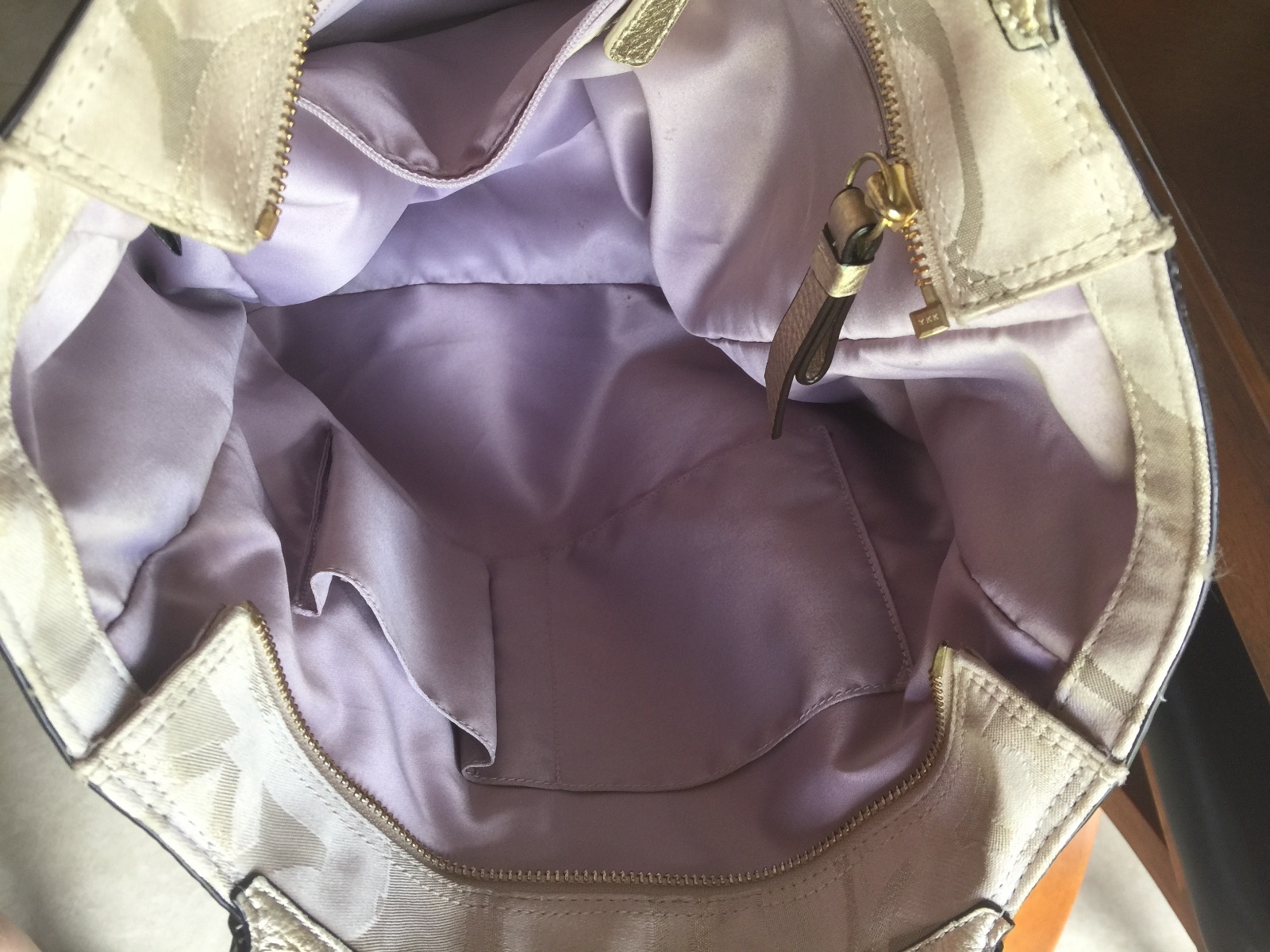 COACH GOLD METALLIC LARGE HANDBAG PURSE GORGEOUS NETU… - Gem