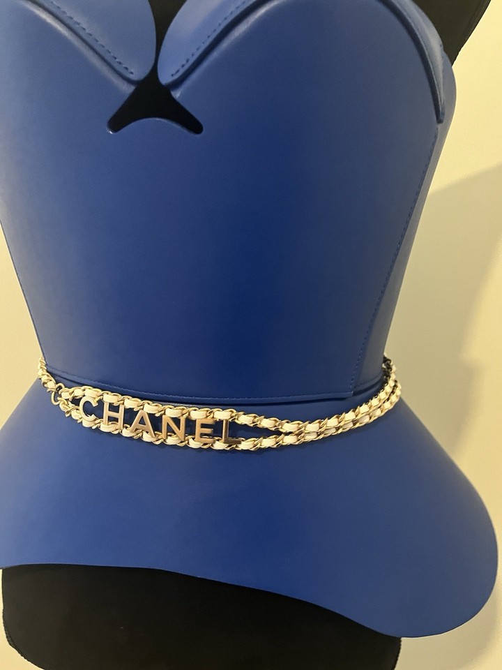 Chanel Pick Me Up White Waist Belt Bag Small Caviar Shiny Leather Bag ...