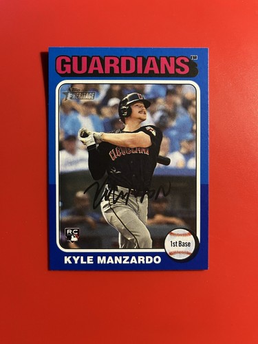 2024 Topps Heritage High Number #673 Kyle Manzardo RC Rookie Blue ...