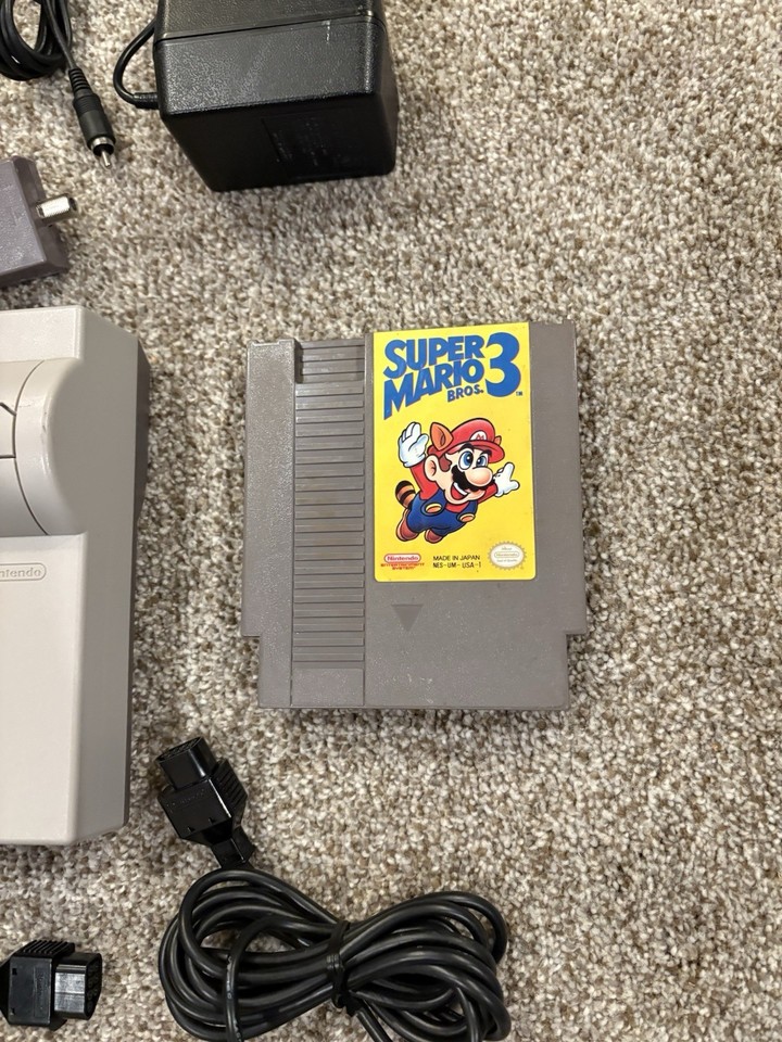 Nintendo NES Top Loader NES-101 Console Tested + Super Mario 3 + 2 ...