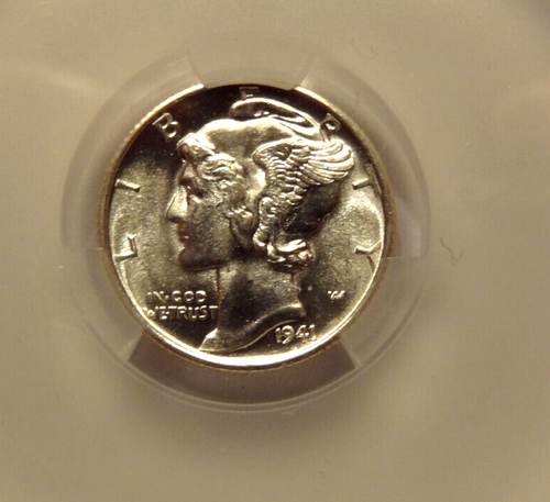 1941 S MERCURY DIME, MS64 CACG. THE PREMIUM GRADING SERVICE | eBay