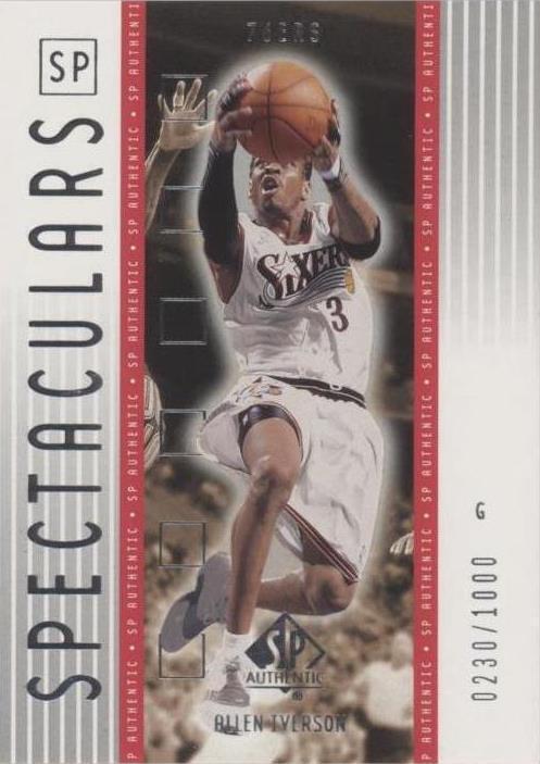 2001-02 SP Authentic - SP Spectaculars Allen Iverson #161 /1000 for ...