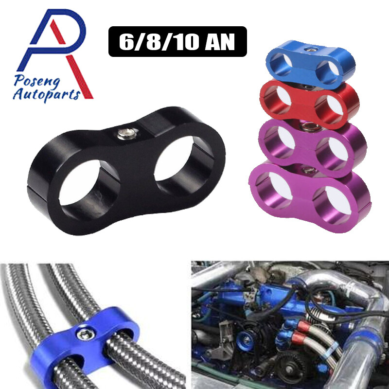 Hose Separator Clamp Fitting Connector for 6AN 8AN 10AN Braid Oil Fuel ...