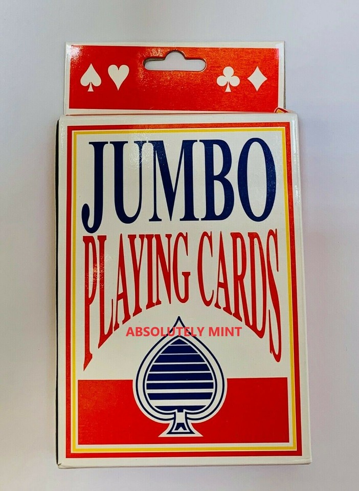 Jumbo Playing Cards Deck Extra Large Cards Playing Cards Pack of 52 New ...