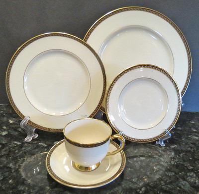 DISCONTINUED LENOX CHINA TYLER PATTERN 5 PIECE PLACE SETTING NEW | eBay