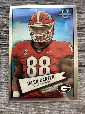 2022 Bowman Chrome 1952 University #52BF-22 Jalen Carter Rookie card ...