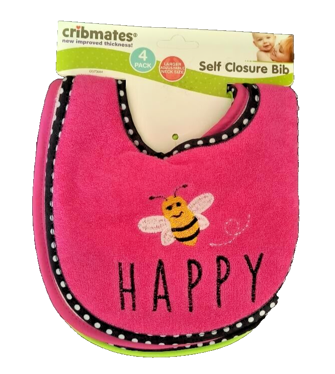 Cribmates Baby Bibs Package of 4 bibs Girl Bibs 94606706640| eBay