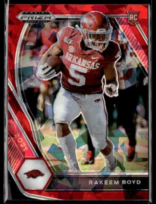 2021 Panini Prizm Draft Picks Rakeem Boyd Red Ice Prizm RC #152 ...