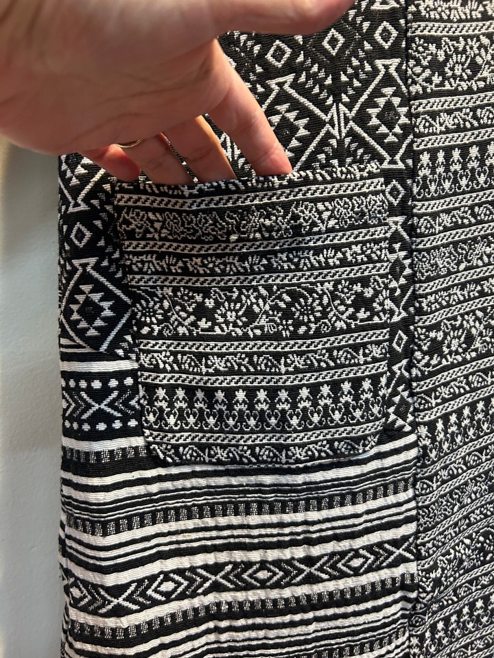 Nwt SACRED THREADS boho patch bohemian funky tapestry cotton JACKET ...