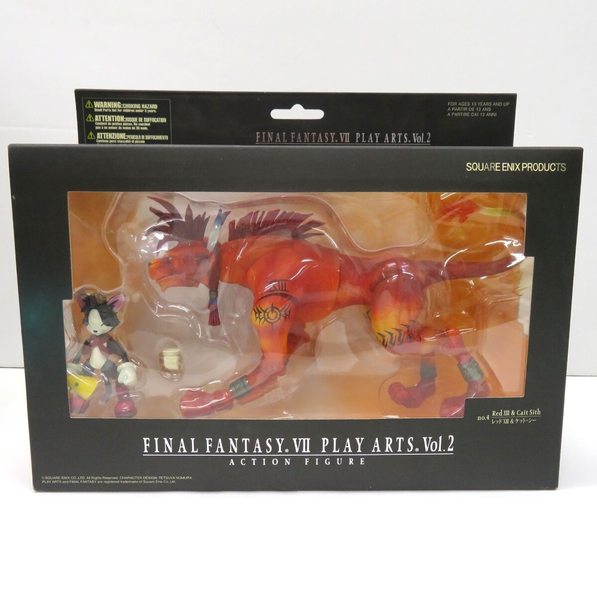 Final Fantasy VII Red XIII Cait sith Figure Square Enix Play Arts Vol.2 ...