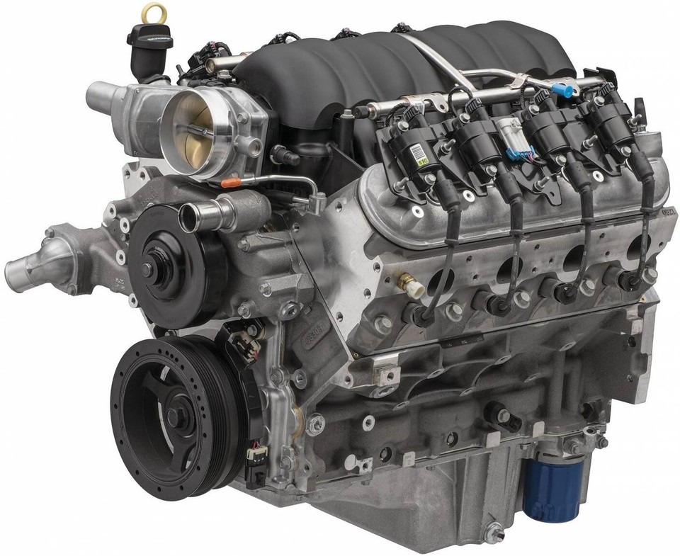 495HP LS3 Long Block Crate Engine by Chevrolet Performance 6.2L 376ci ...