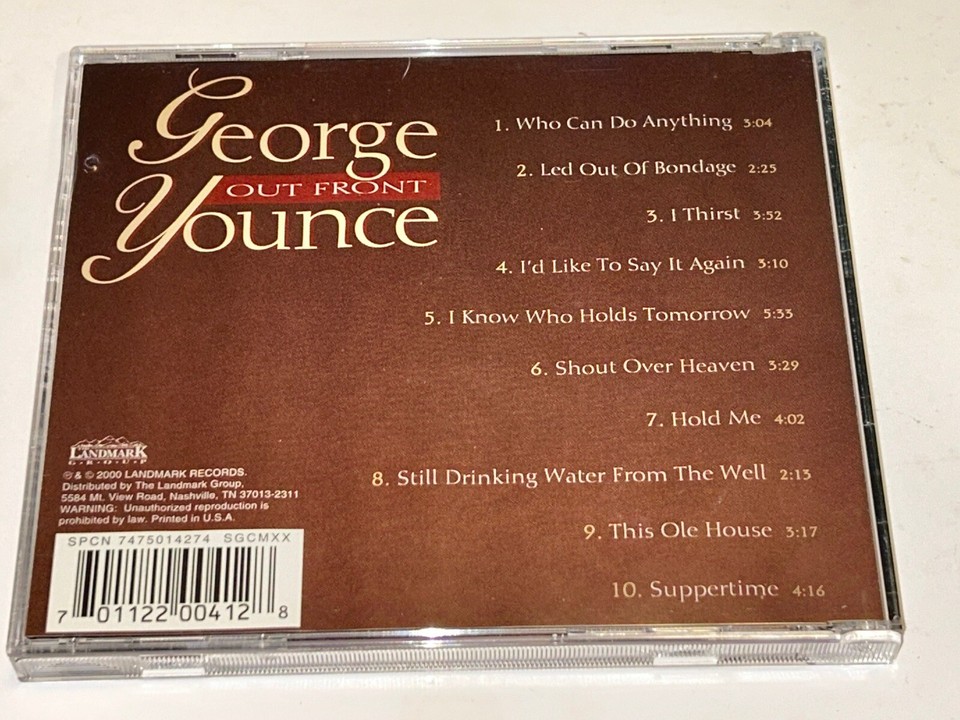 George Younce Out Front Gospel Series Music Album Cd 3YY | eBay