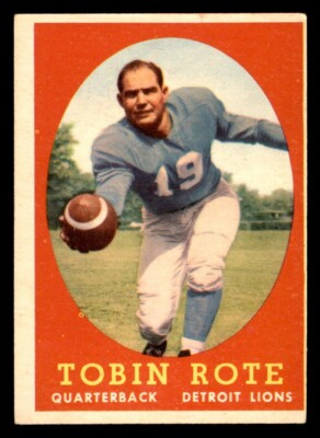 1958 Topps Football #94 Tobin Rote VG *e1 | eBay