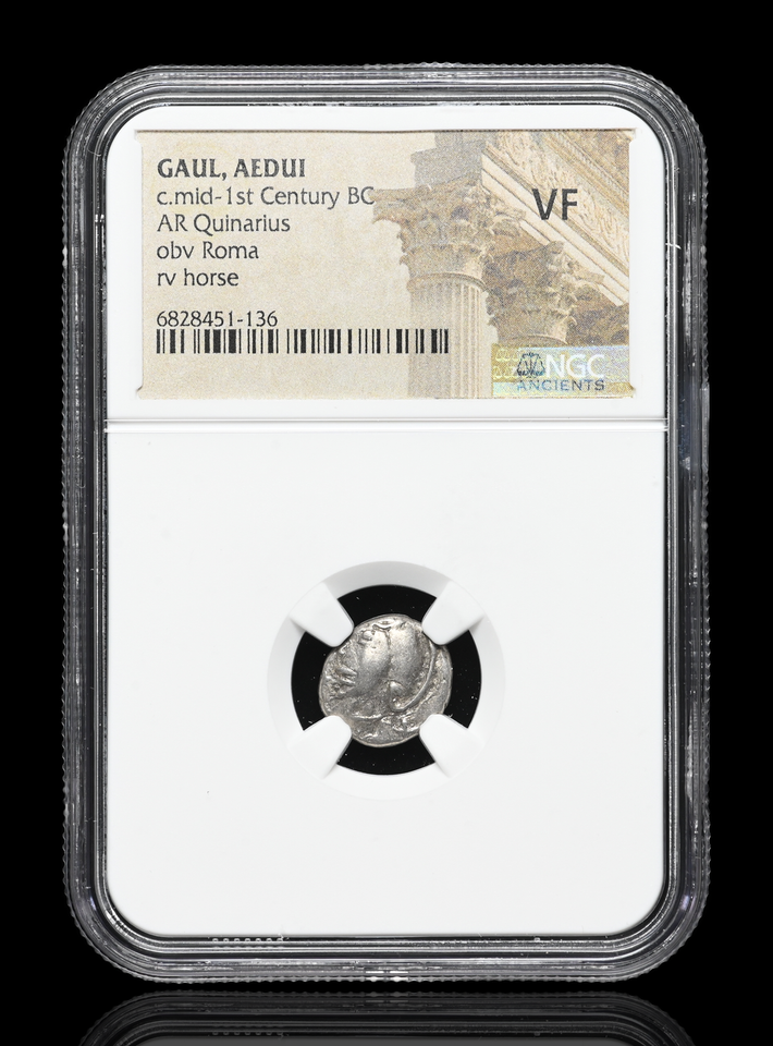 CELTIC GAUL, Aedui. 1st Century BC. Silver Quinarius, Horse, NGC VF | eBay