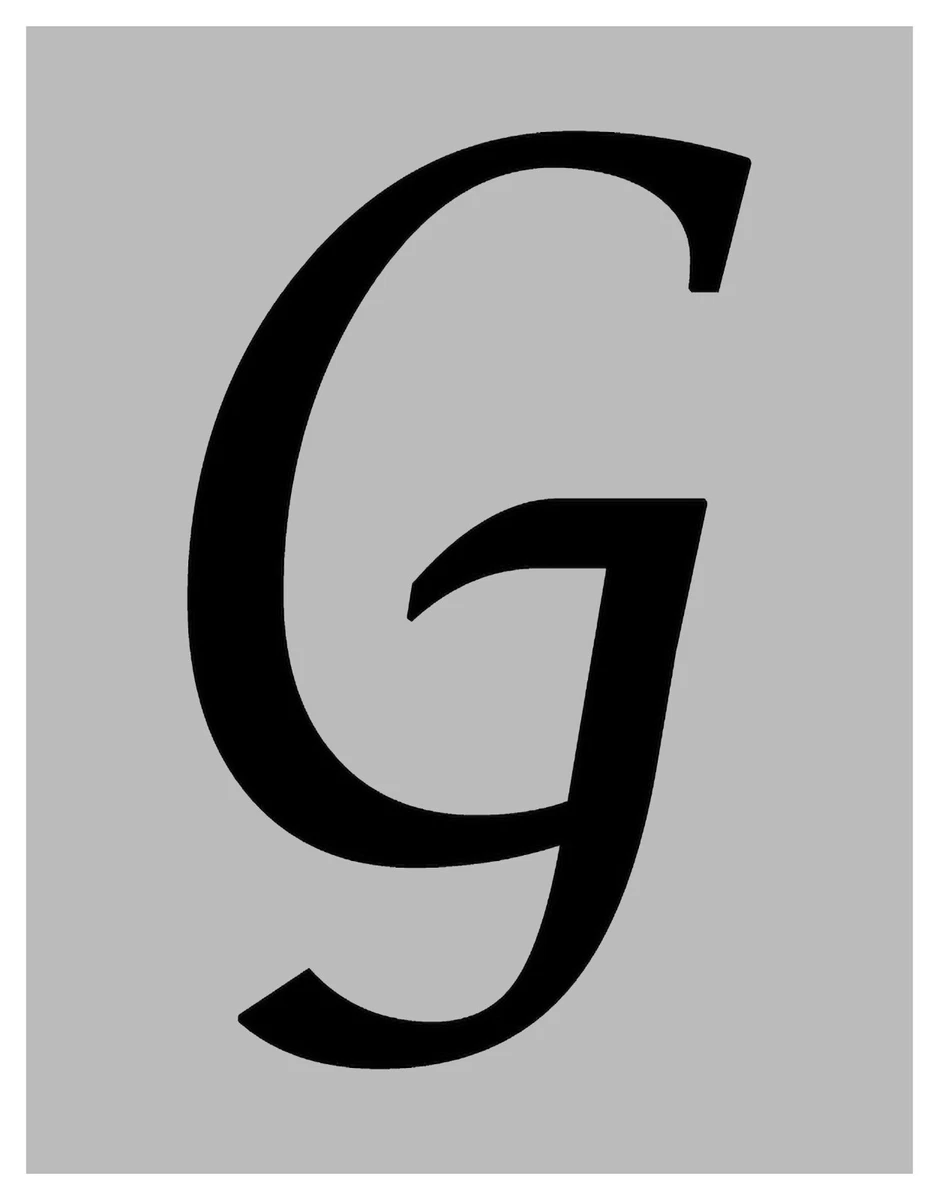Letter G Calligraphy