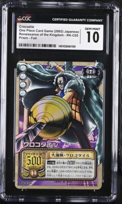 Crocodile One Piece 2002 JP Renaissance Prism Foil RK-C05 CGC 10 GEM ...