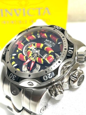 Invicta Reserve Cobra Chronograph Snake Men's Watch Analog Quartz 52 ...