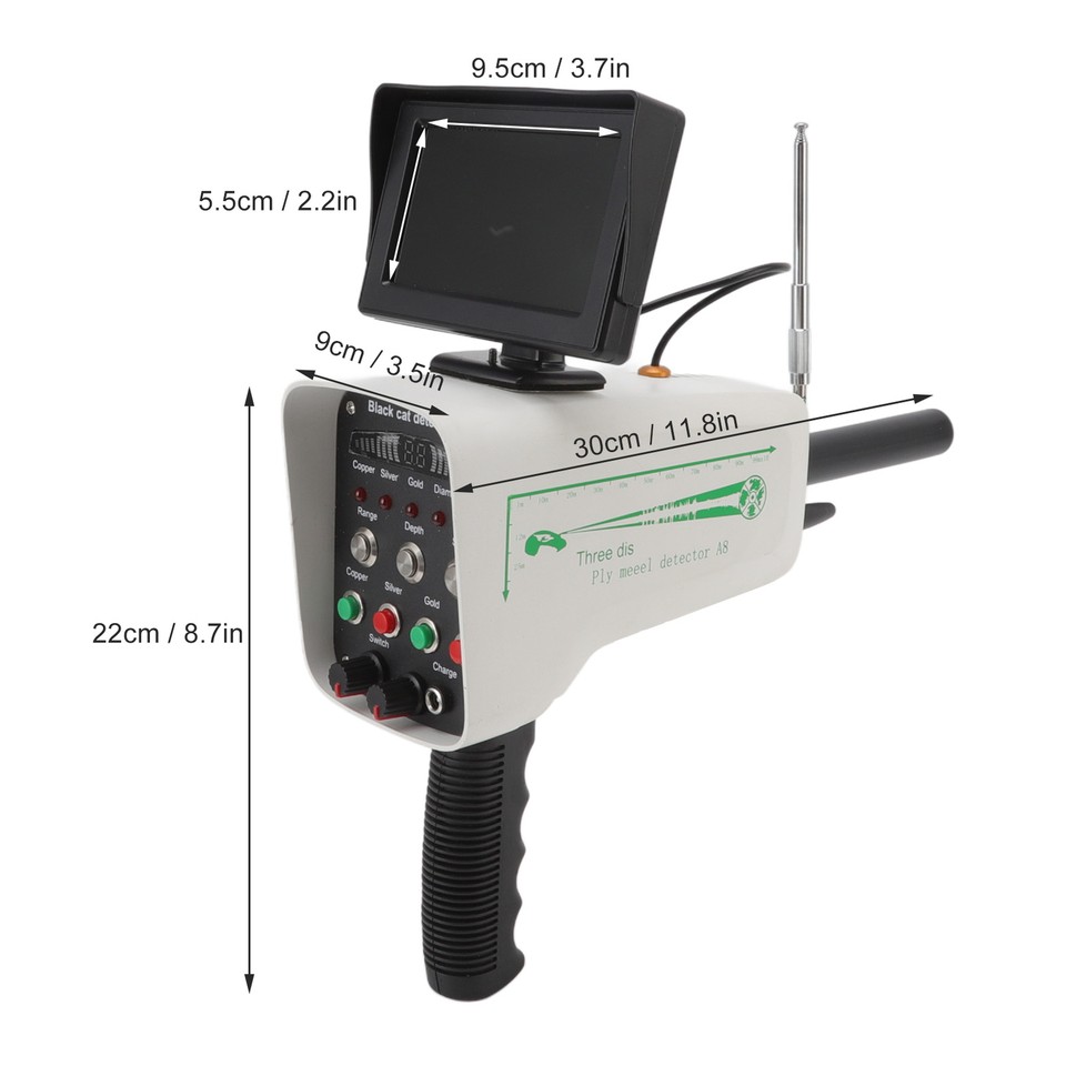 30m Depth Metal Locator 1000m Range Underground Metal Detection Finder ...