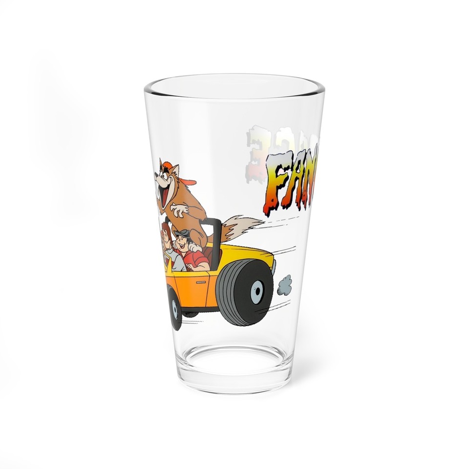Fangface Pint Glass, 16oz - Ruby-Spears Saturday Morning Cartoon ...