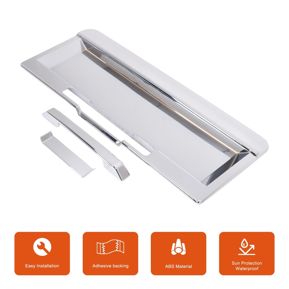 Chrome Silver ABS Rear Tailgate License Plate Frame For Hummer H2 2003 ...