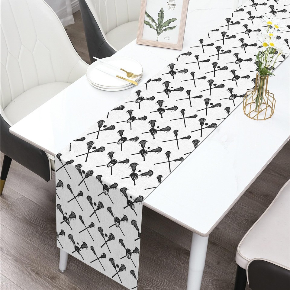 Lacrosse Table Runner Game Day Sports Themed Birthday Party Decoration ...