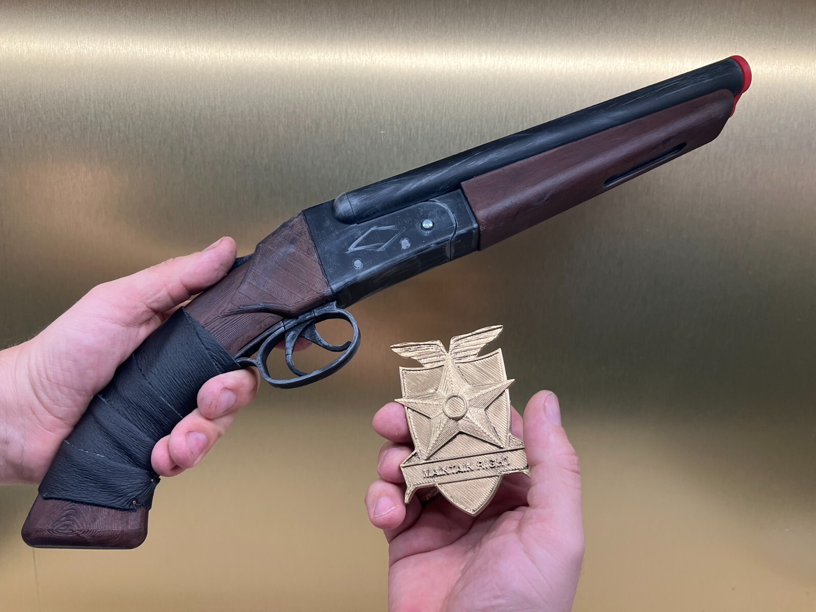 MAD MAX shotgun with BADGE - prop - cosplay - 3D printed - painted by ...