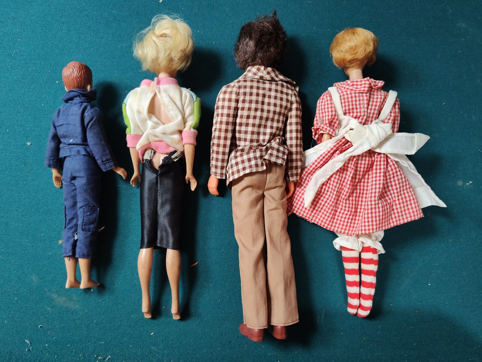 Lot of Vintage Barbie MCMLVIII Ricky Ken dolls 1958 1963 1968 Hong Kong ...