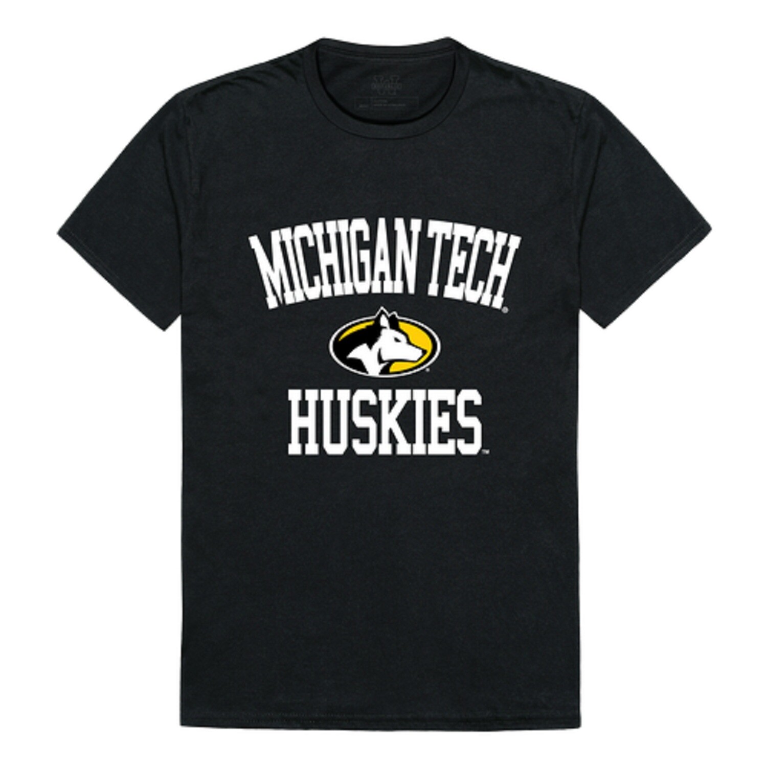 Michigan Technological University Huskies MTU Cotton Graphic Black T ...